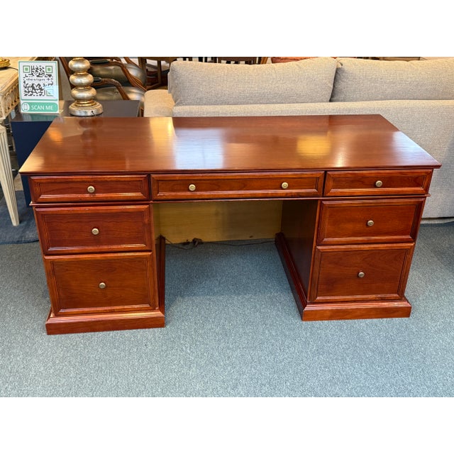 Circa 1997 Bombay Company Executive Desk | Chairish