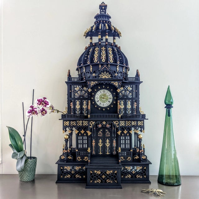 Mid 20th Century Tau the Temple Clock | Chairish