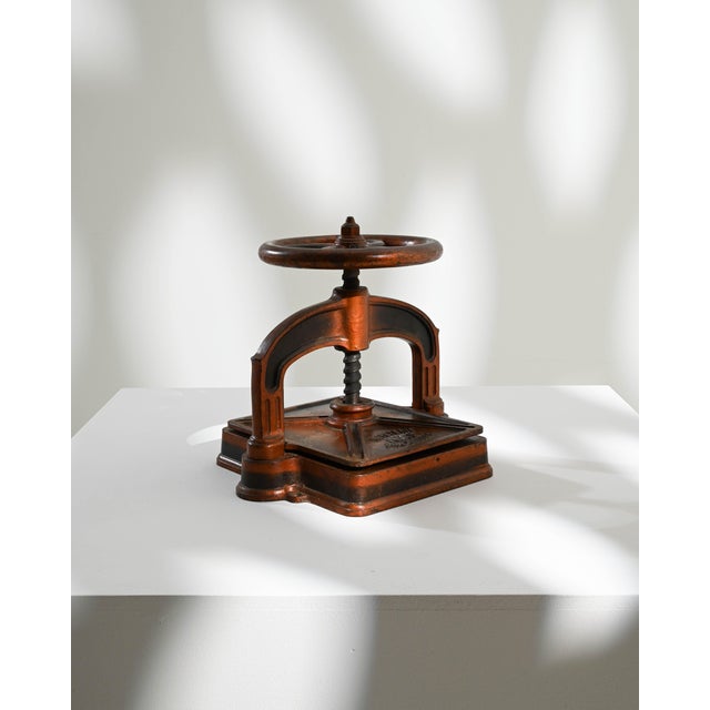 20th Century Belgian Cast Iron Press | Chairish