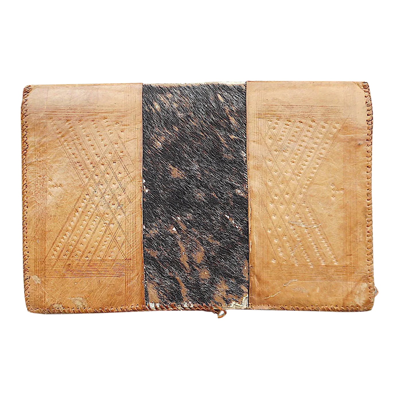 Antique Tooled Leather Portfolio Case | Chairish