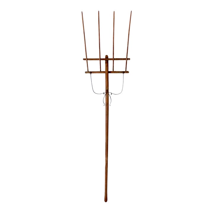 Antique Primitive Hay Fork | Chairish