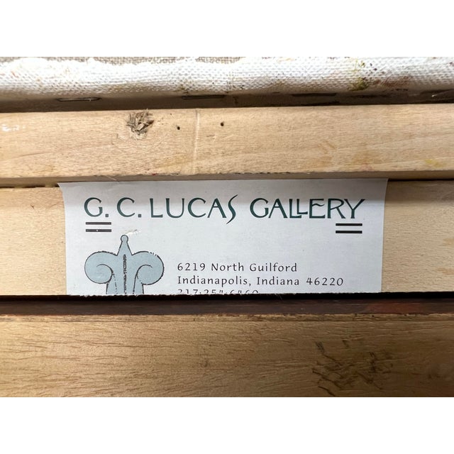 1980s Eric Huntley, "Still Life With Lilies and Peaches" Impressionist ...