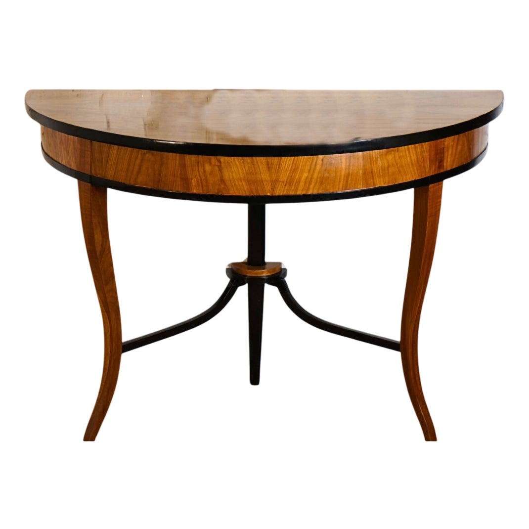 Biedermeier Semicircular Console Table, 1820-1830 | Chairish