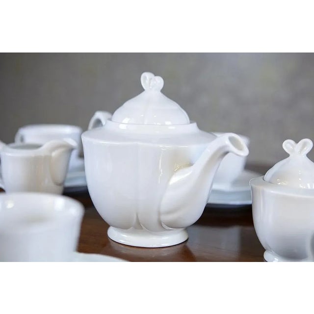 New Porcelain Bogucice Tea Set for 6 People - Perla White- 15 Pieces ...
