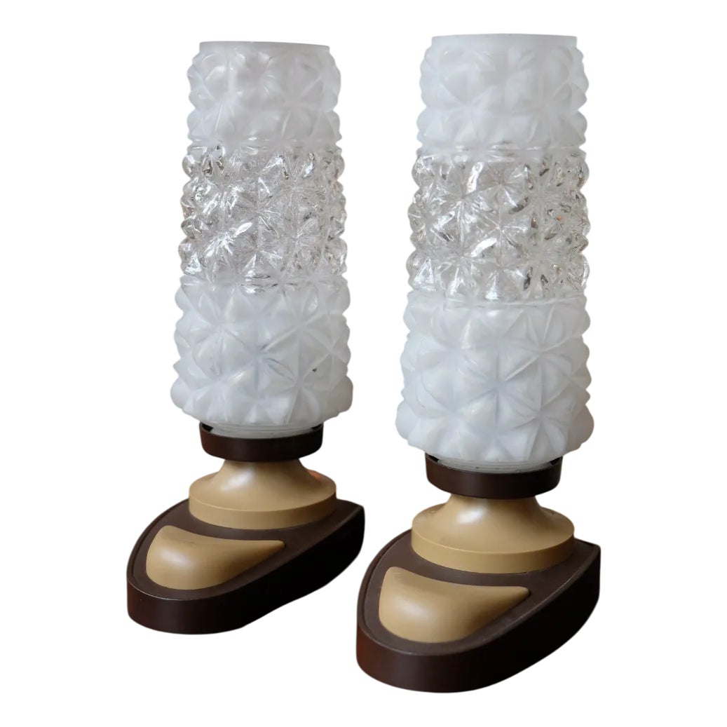 Vintage Space Age Table Lamps, 1970s, Set of 2 | Chairish