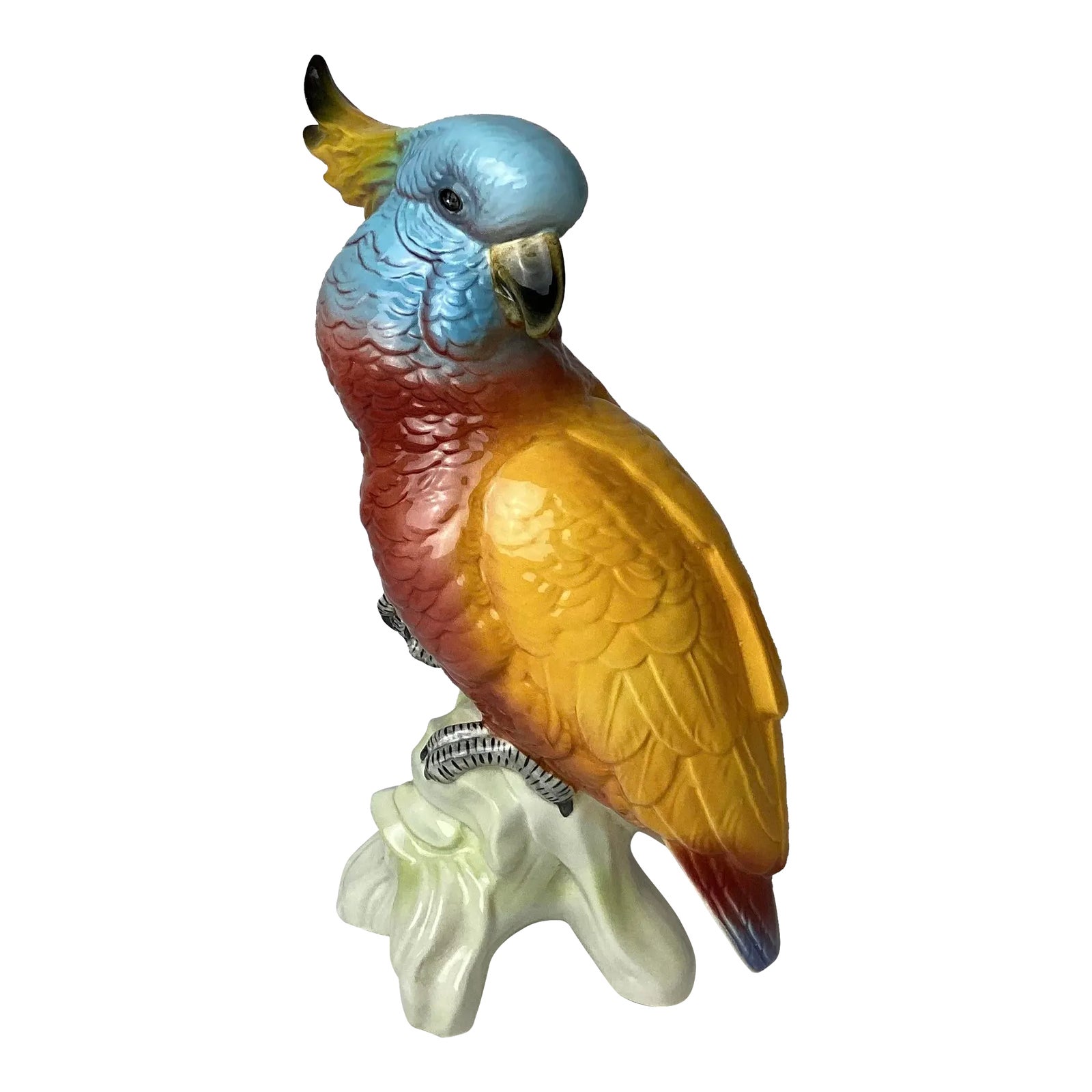 1940s Large Beswick Cockatoo Figurine | Chairish