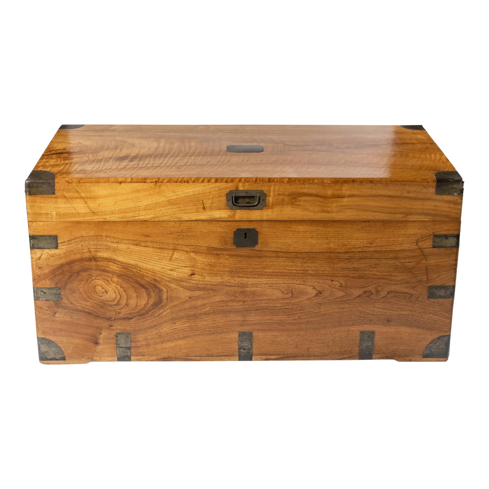 British Military Camphor Trunk Late 1800s | Chairish