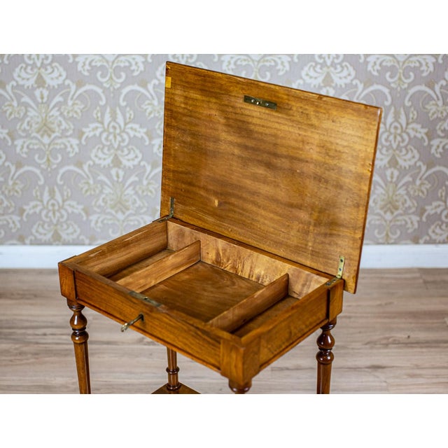 19th Century Vintage Table With Inlaid Top | Chairish