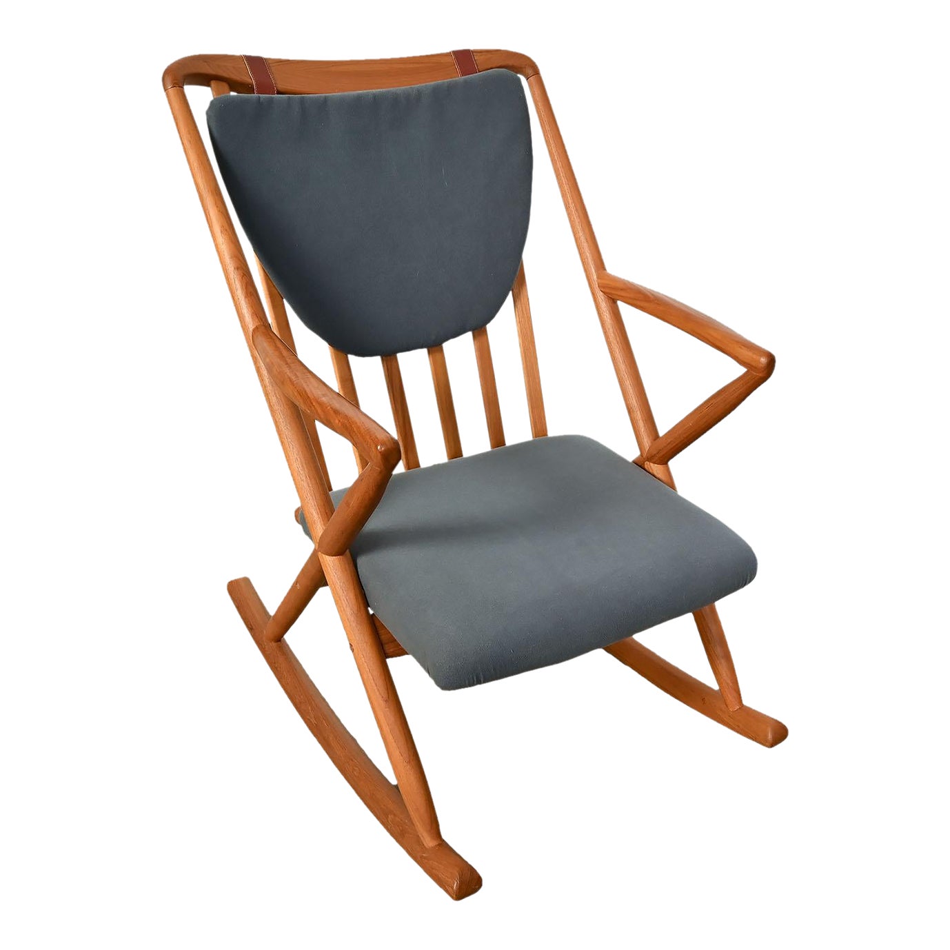 1970s Benny Linden Rocking Chair Teak Rocker Danish Modern | Chairish