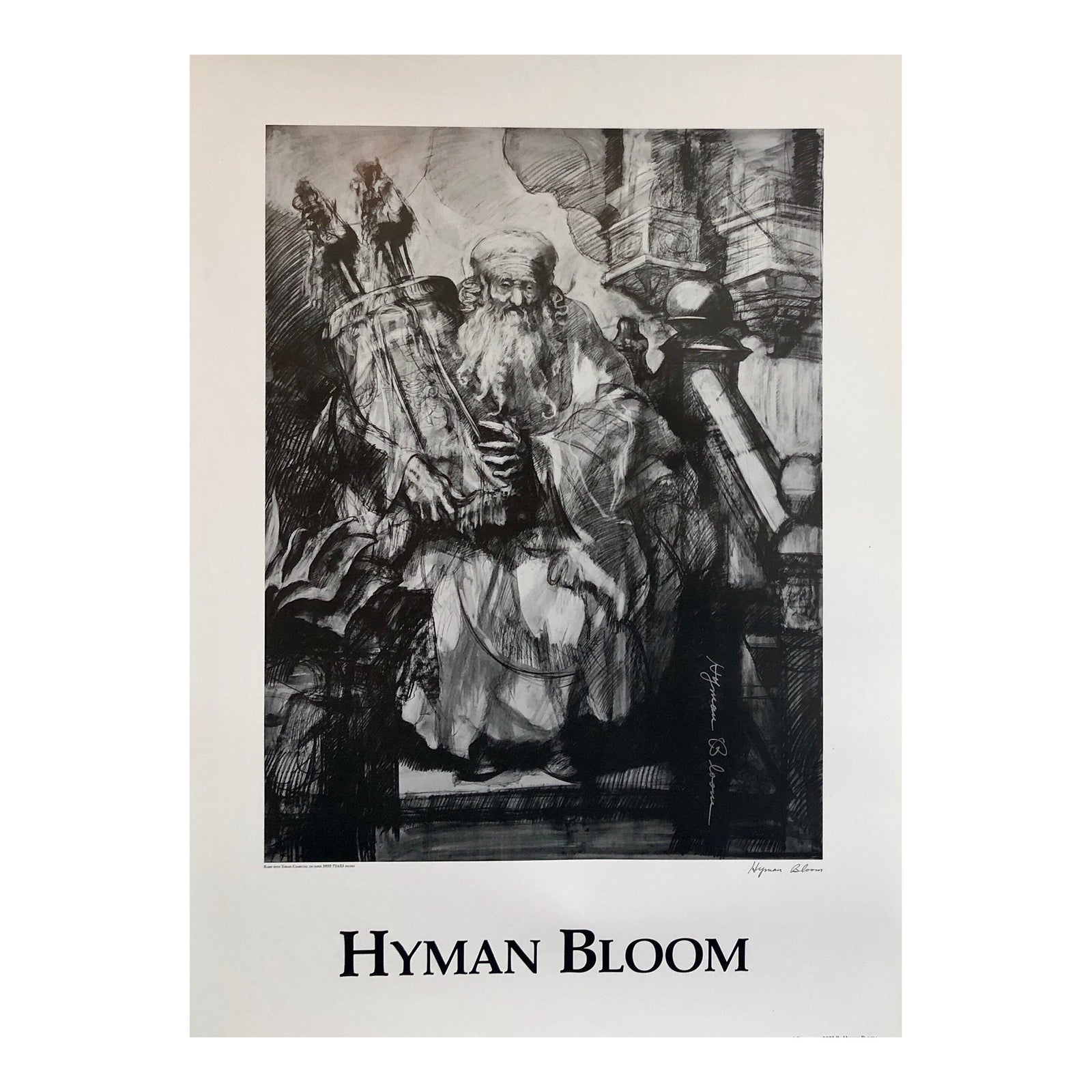 Hyman BloomAbstract Expressionist Hyman Bloom Judaica Hand Signed ...