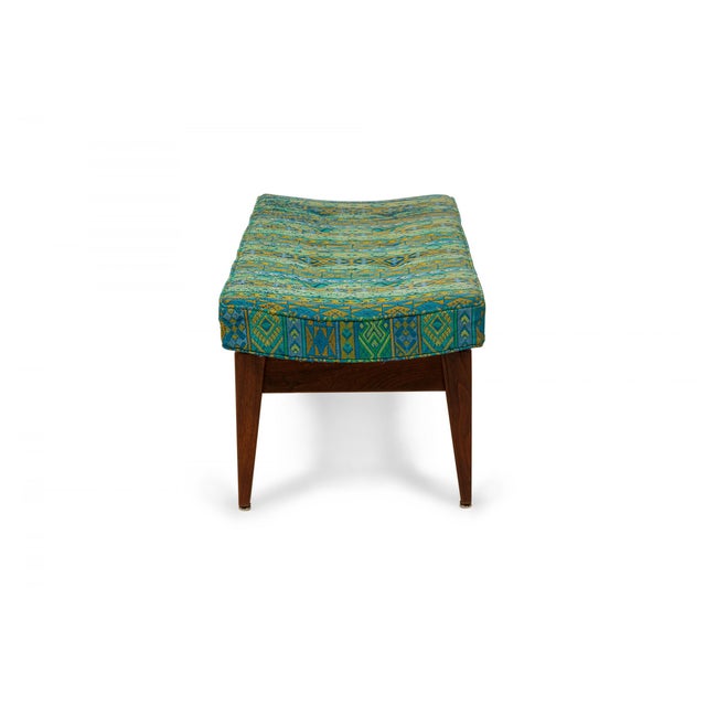 Jens Risom Danish Mid-Century Blue and Green Southwestern Pattern ...