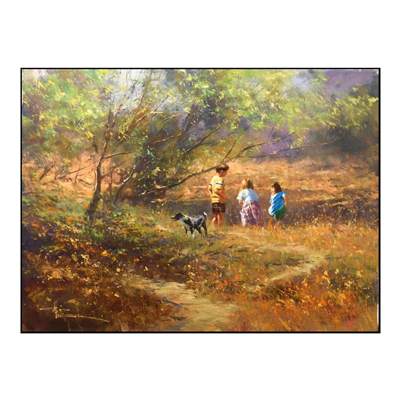 Robert Hagan "Out Numbered" Figurative Original Oil Painting on Canvas ...