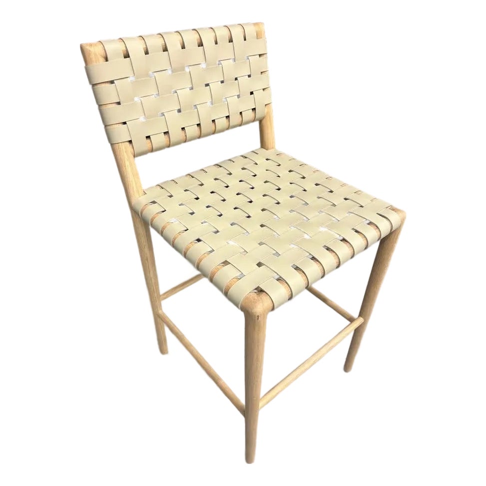McGee & Co. Greely Bar Stool in Putty Color | Chairish