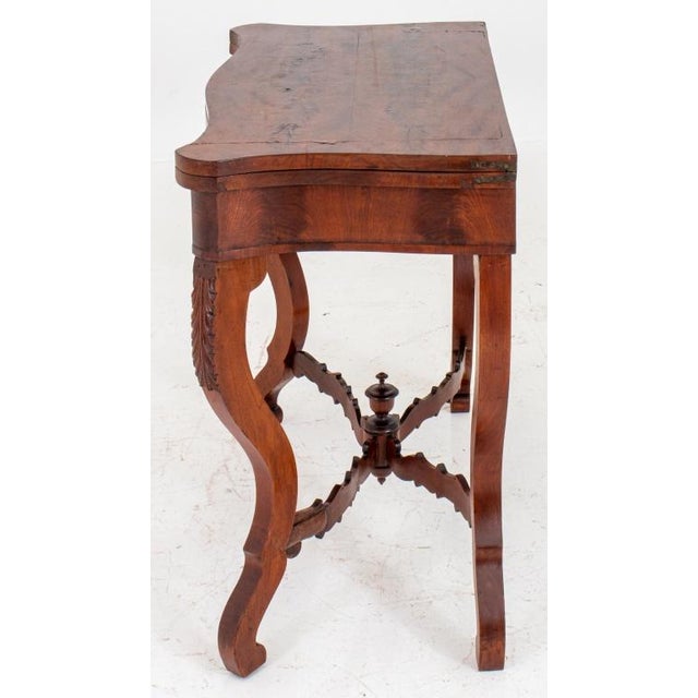 American Victorian Console Card Table | Chairish