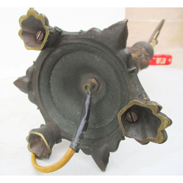 French Bronze Caryatid Lamp of Hercules Circa 1920s | Chairish