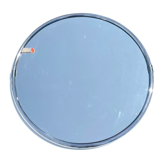 Round Wall Mirror, Crystal, Planilux, Germany, 1970s | Chairish