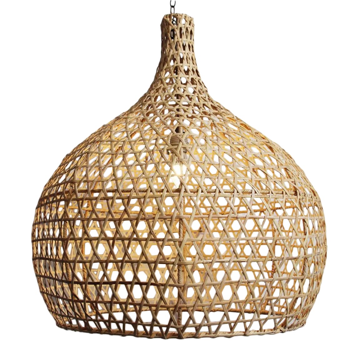 Raw Wicker Pumpkin Lantern Large | Chairish
