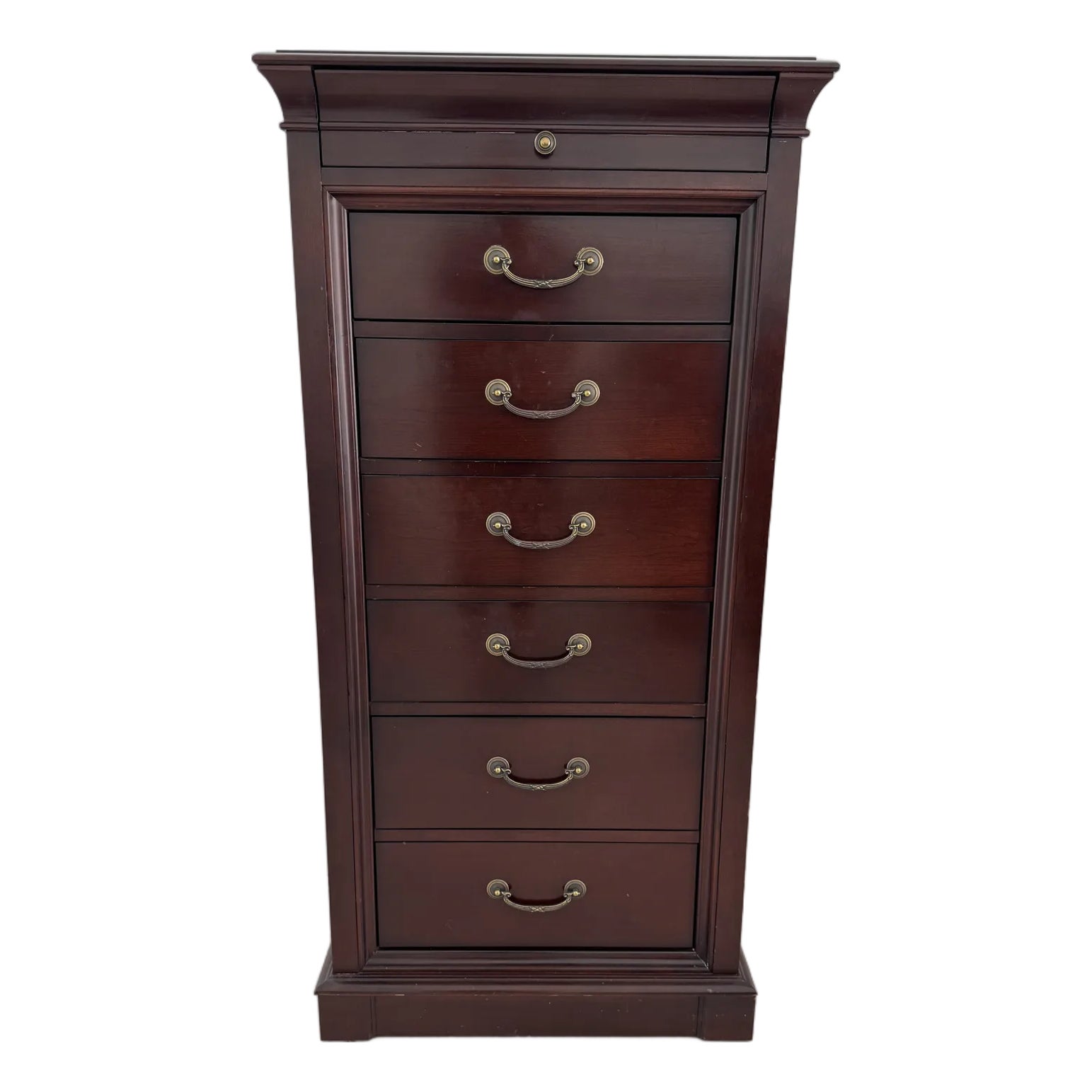 Vintage Ethan Allen Tall Chest / Lingerie Chest - Sable Medallion ...