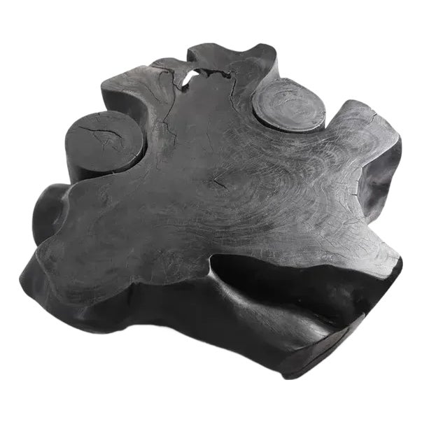 Black Free Form Coffee Table | Chairish
