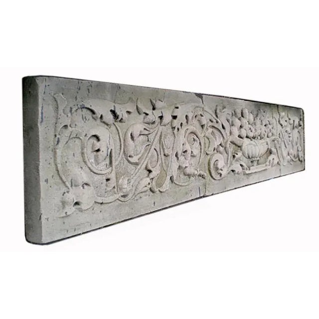 Early 20th Century Carved Limestone Decorative Building Frieze | Chairish