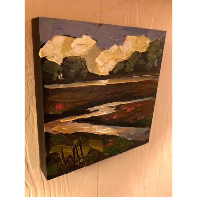 Impressionist River Landscape Oil Painting by Hawkins | Chairish