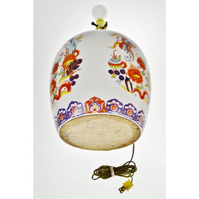 Vintage Large Scale Hand Painted Porcelain Asian Ginger Jar Star Table ...