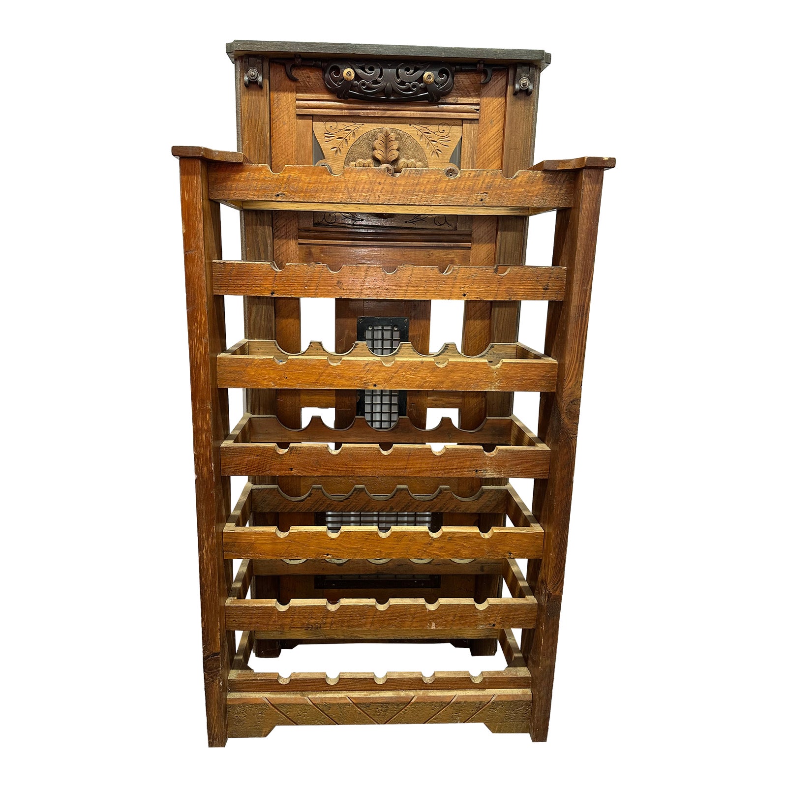 Vintage Wooden Wine Rack | Chairish