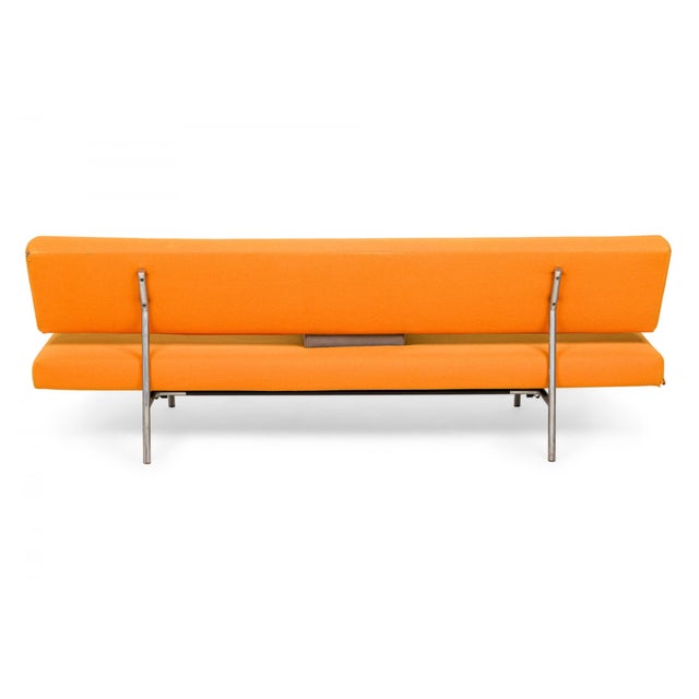 Martin Visser for Spectrum Mid-Century Modern Orange Felt Convertible ...