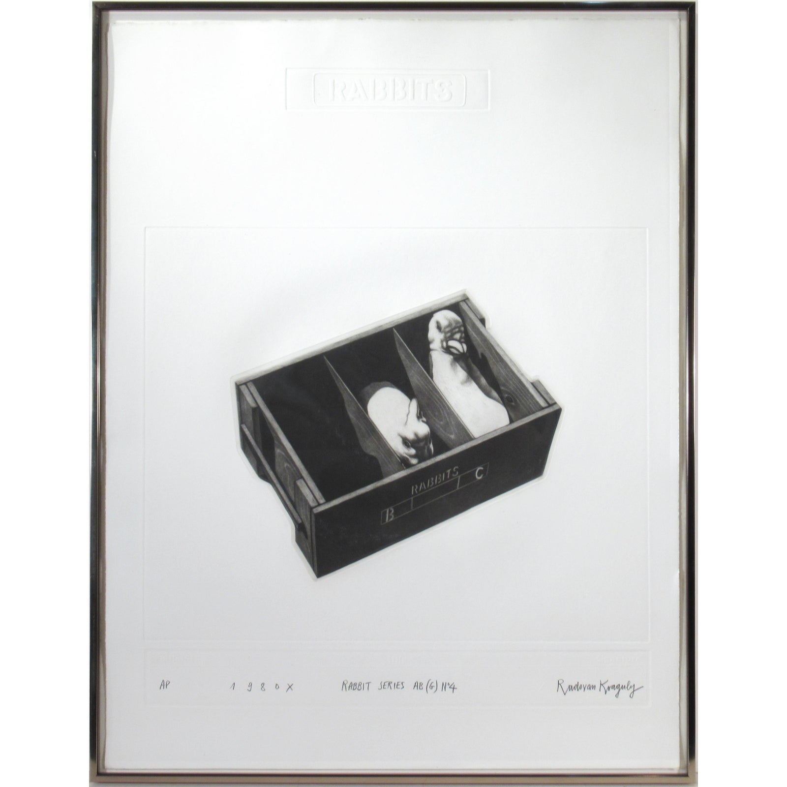 Radovan Kragulj, Rabbit Series #4, 1980 | Chairish