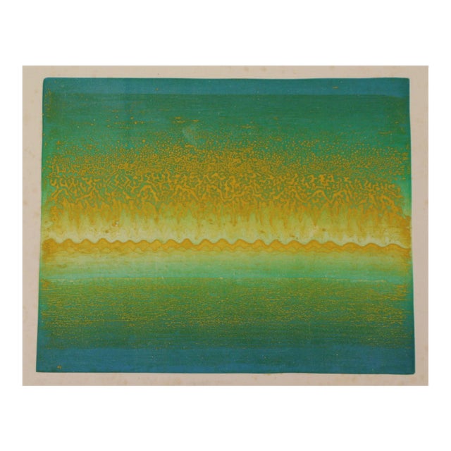 Original Vintage Abstract Screenprint | Chairish