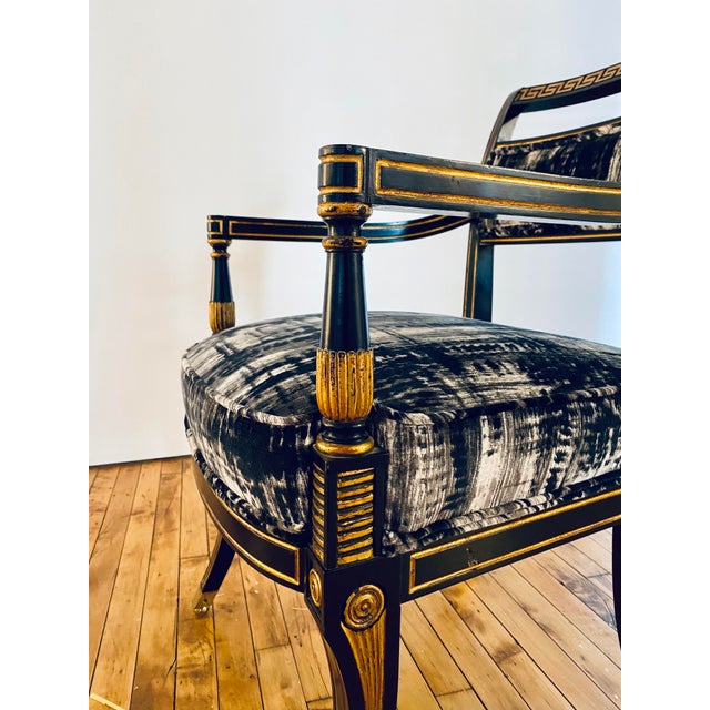 1940s Regency Greek Revival Klismos Armchair | Chairish