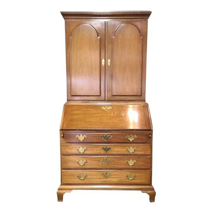 Kittinger Historic Newport Collection Mahogany Chippendale Secretary ...