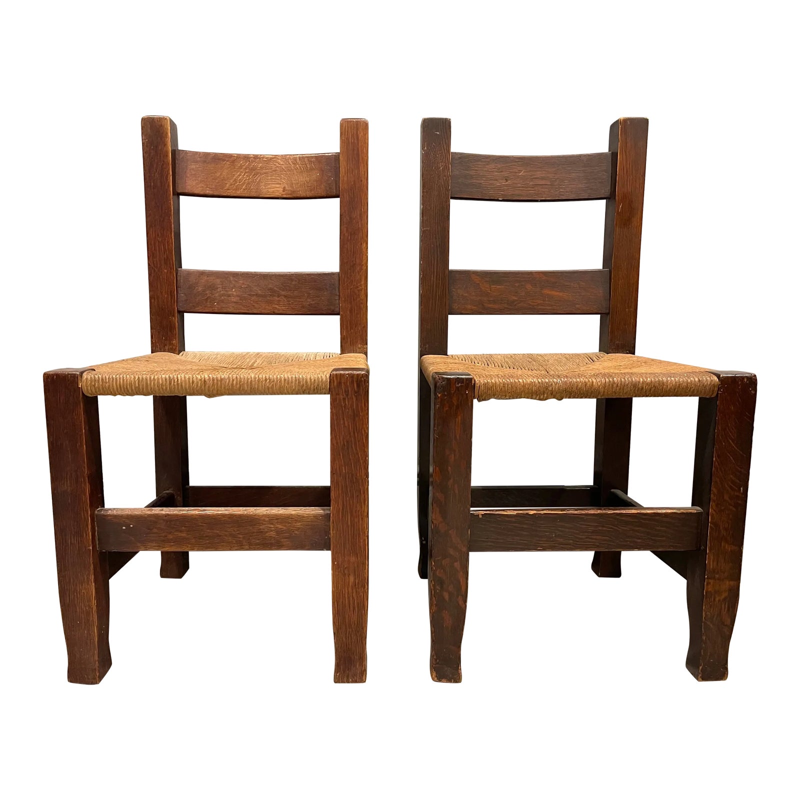Pair of Original Bernard Maybeck, Mission, Arts & Crafts Chairs, Circa ...