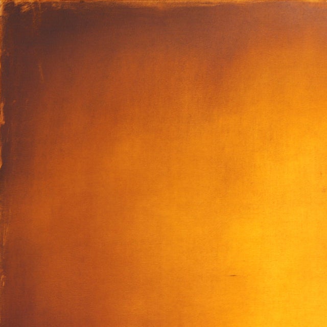 Meraki - Elegant Amber Abstract Landscape Oil Painting Original Artwork ...