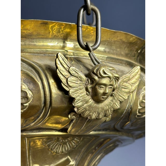 19th Century Antique French Bronze Neo Gothic Sanctuary Church Lamp ...