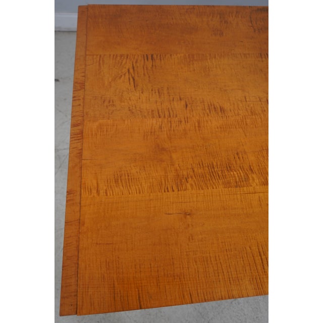 Tiger Maple Bench Made Dining Room Table | Chairish