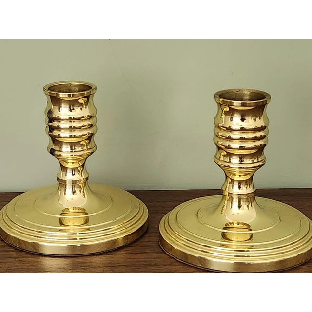 Pair of Vintage Baldwin Brass Candlesticks | Chairish