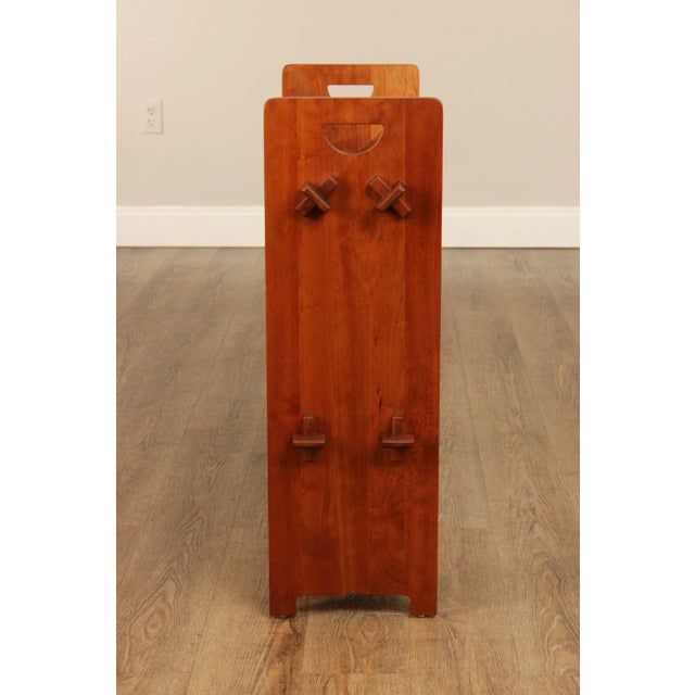 Stickley Mission Collection Cherry Book Trough Magazine Stand | Chairish
