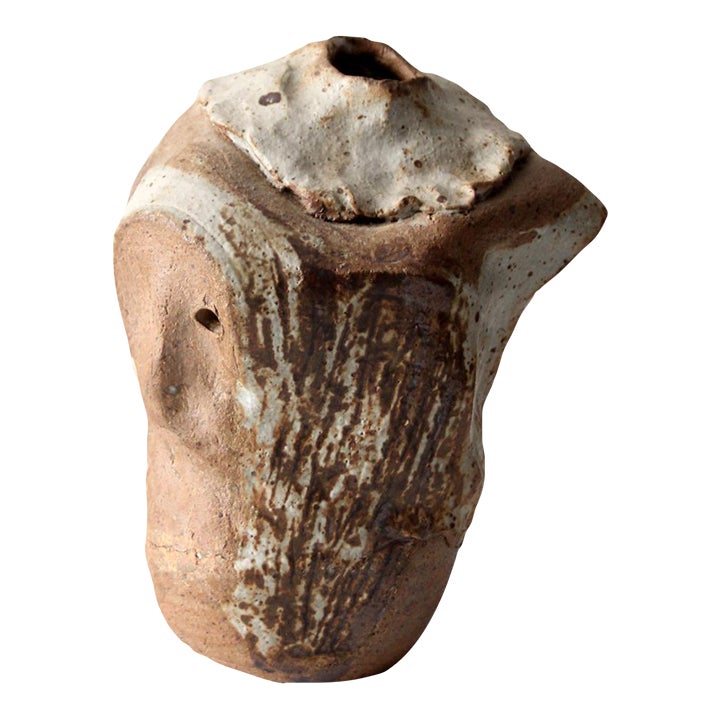 Vintage Studio Pottery Free Form Vase | Chairish