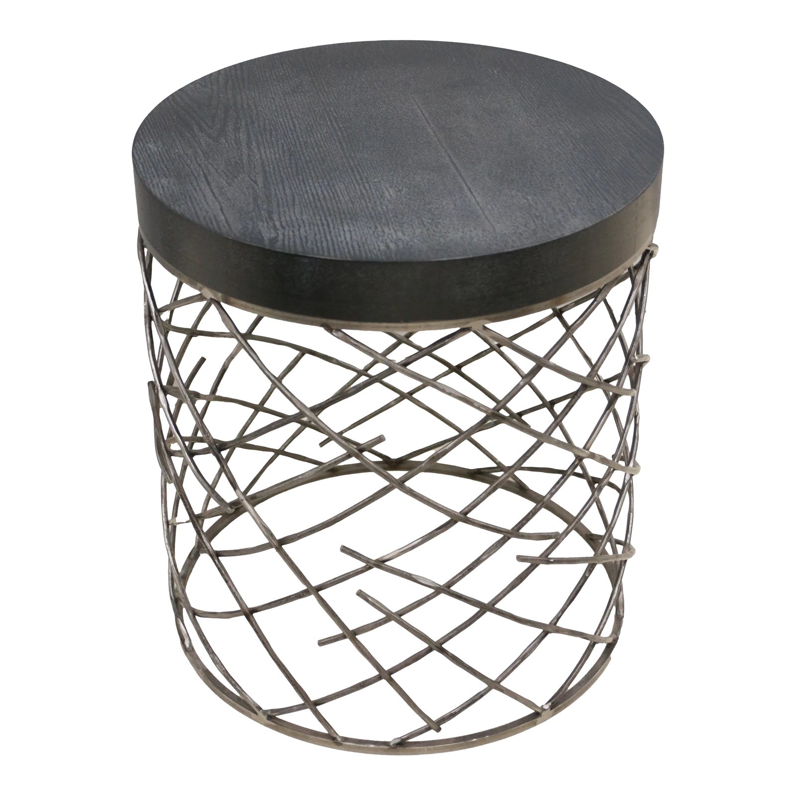 Marlow Table Raw Steel | Chairish