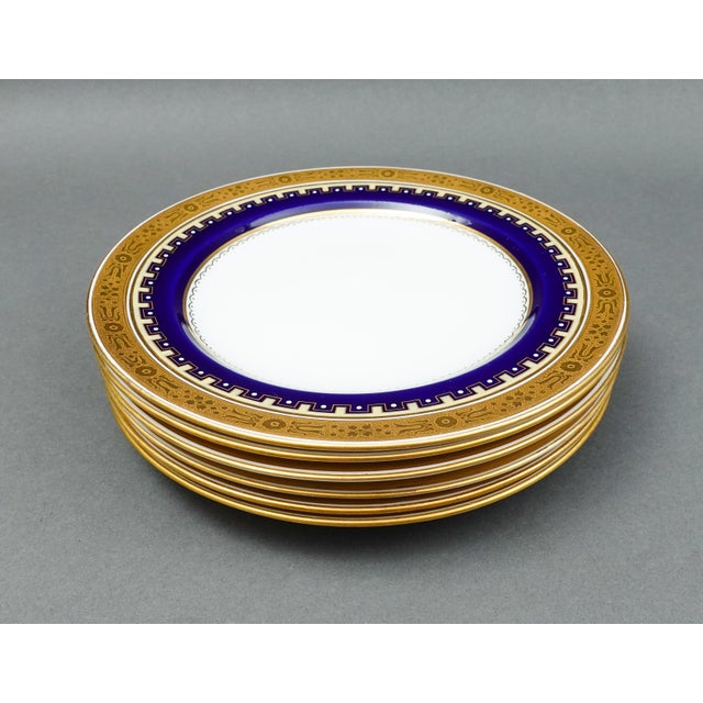 Vintage Mintons England Davis Collamore Cobalt Blue & Gold Salad Plates ...