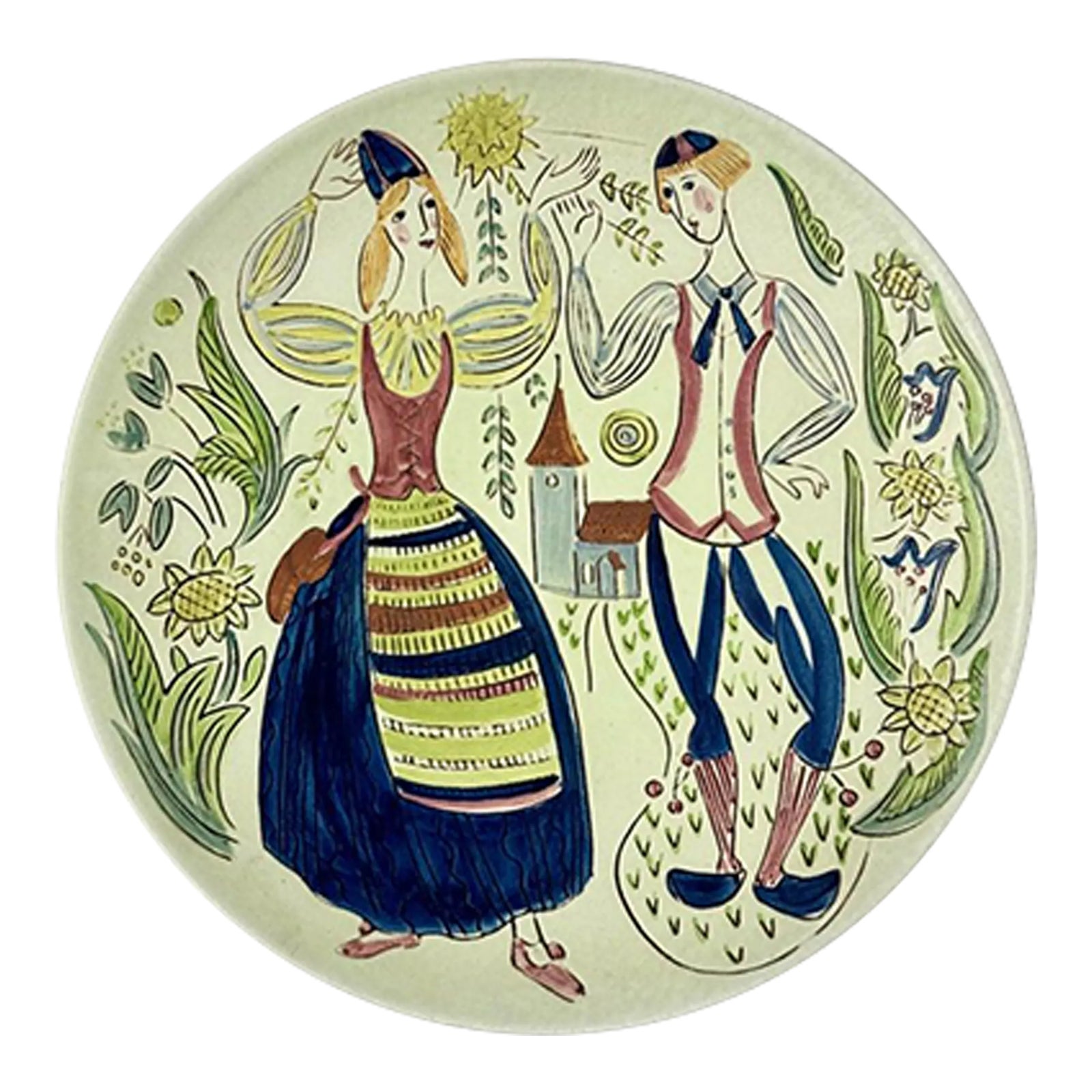 Swedish MCM Wall Charger by Carl Harry Stalhane for Rorstrand | Chairish