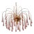 Lady Wendy Pink Drops Murano Chandelier, 1970s | Chairish