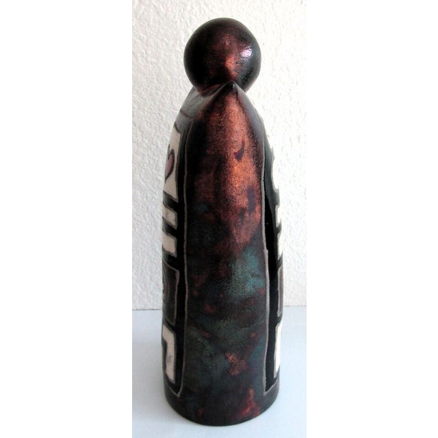 1980s Barbara Hertel Ceramic Spirit People Raku Studio Pottery | Chairish