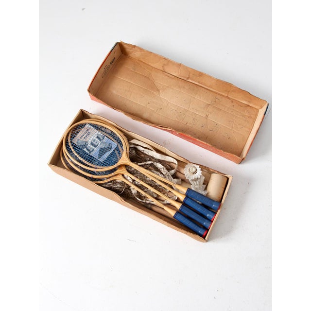 Mid-Century Badminton Set - Set of 12 | Chairish