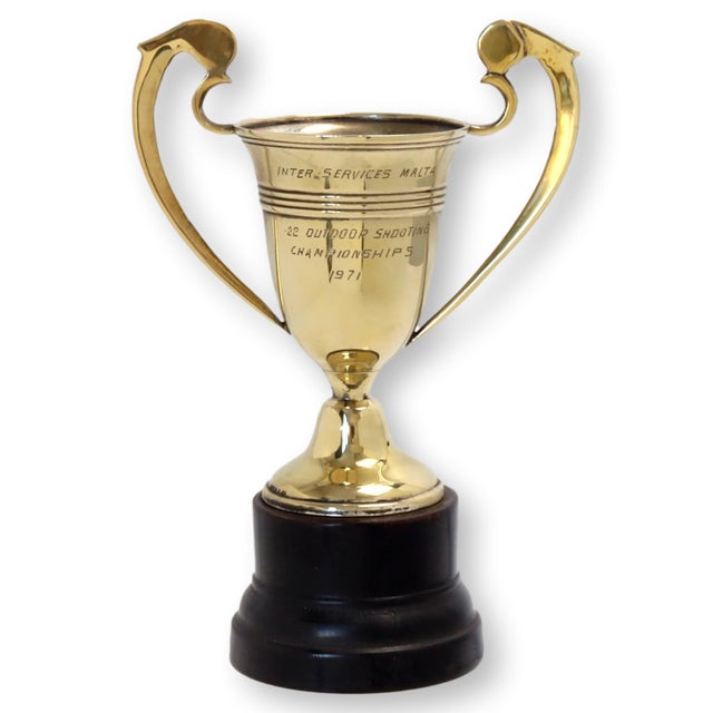 1971 Malta Shooting Competition Trophy | Chairish