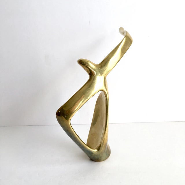 Mid Century Modern Brass Soaring Bird Statue Seagull Sculptural Bird in ...