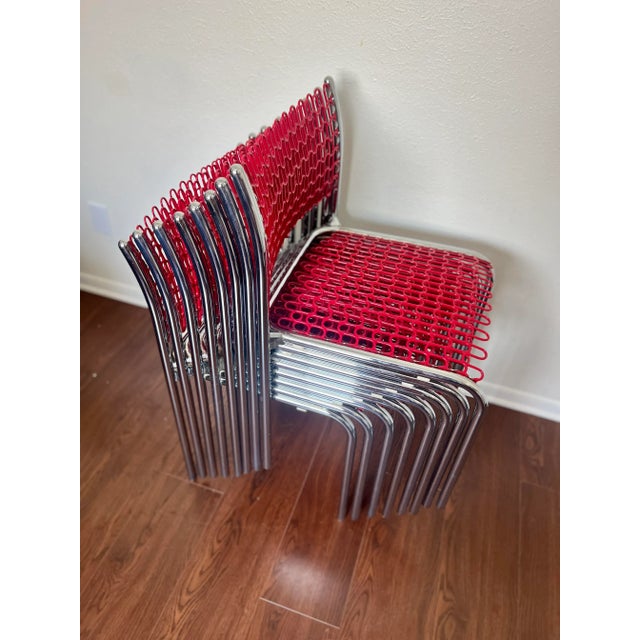 Set of 8 Sof-Tek Stacking Chairs by David Rowland for Thonet Circa ...