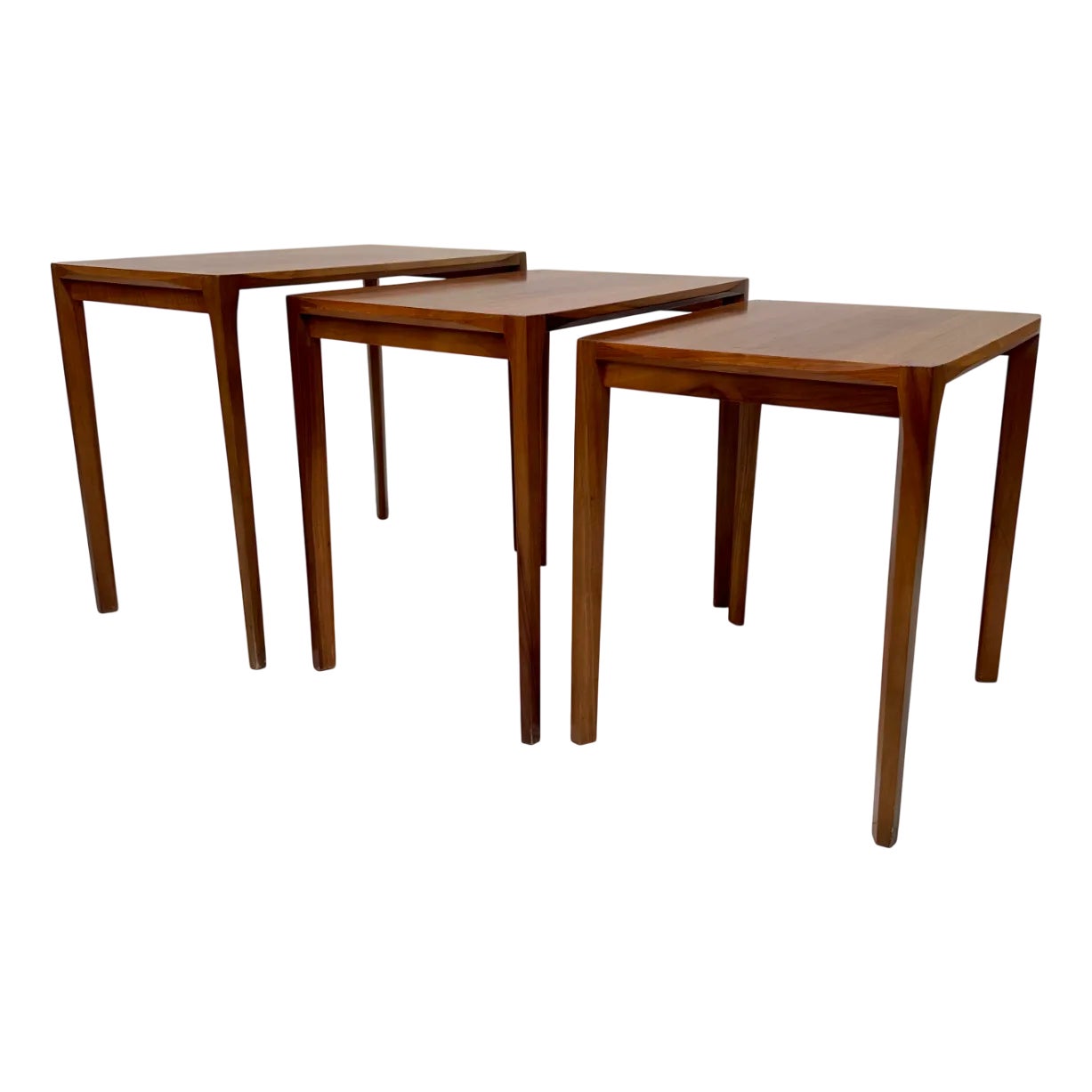 Anthroposophical Nesting Tables in Walnut by Rex Raab for Wilhelm Renz ...