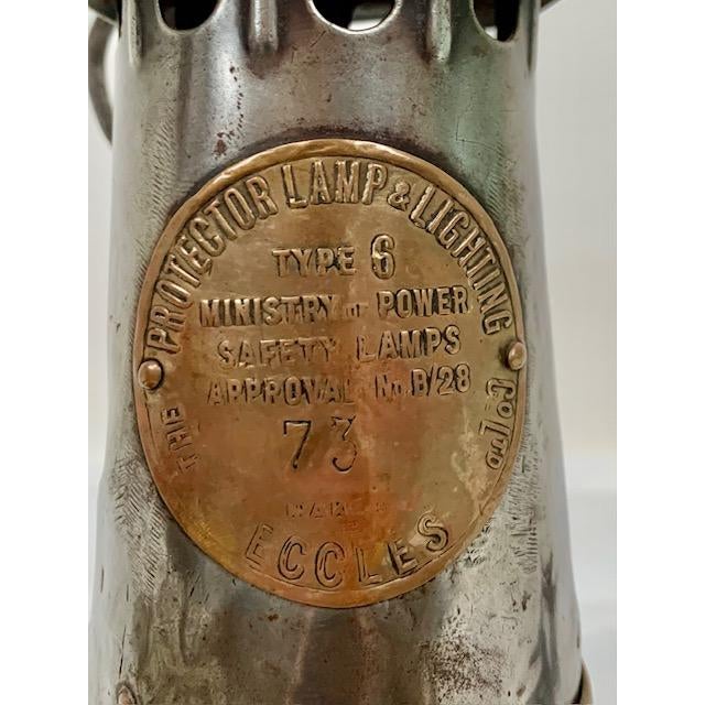 Antique Eccles/Manchester Protector Lamp & Lighting Co. Safety Lamps ...